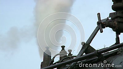 Steam Engine Train Smoke Stack Stock Video - Video of closeup, history ...