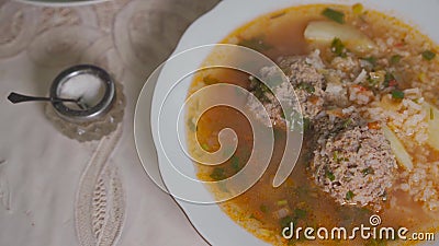 Steam from Hot Soup in a Plate Stock Video - Video of fresh, vegetable ...