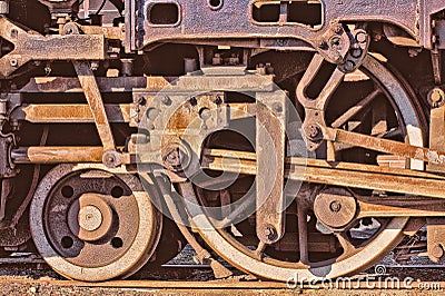 Steam Train Wheels Stock Photography - Image: 25889082