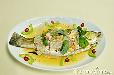 Steam fish stock image. Image of cooked, home, delicious - 27179535