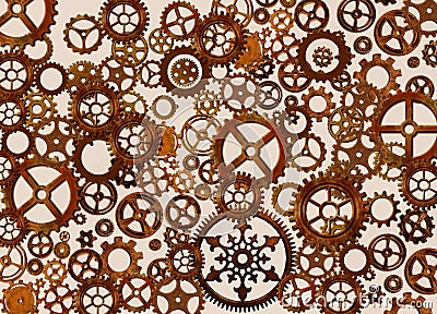 Steampunk Cogs Background Design Stock Photography | CartoonDealer.com ...