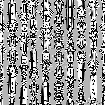 Steampunk Seamless Pattern Royalty Free Stock Image - Image: 31098226