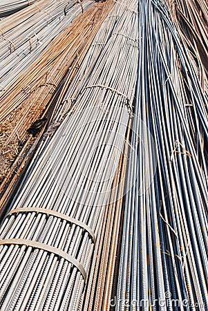 The Steel Bar Bundles Stock Image - Image: 7511881