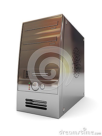 Steel Computer Case Royalty-Free Illustration | CartoonDealer.com #14636652