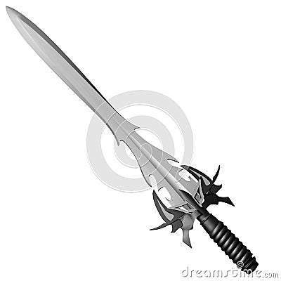Steel Longsword Royalty-Free Cartoon | CartoonDealer.com #12008555