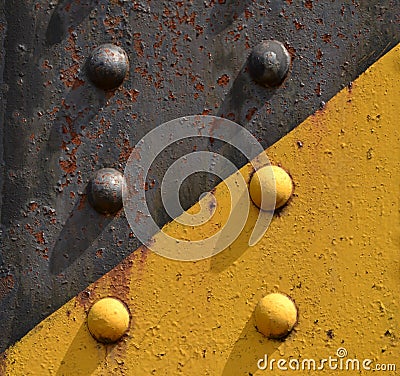 Old rivets on a steel hull stock image. Image of metal - 28942611