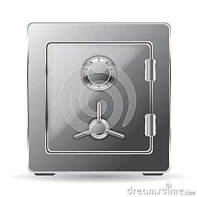 Steel Safe Vector | CartoonDealer.com #16319262