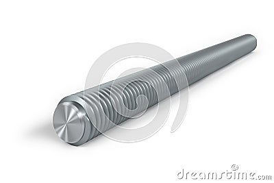 Steel Threaded Rod - 3d Stock Photo | CartoonDealer.com #262063302