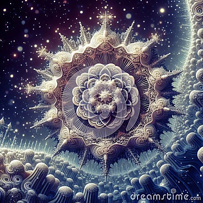 Stellar Sector Plate Column Snowflakes With Plate Structures A Stock ...