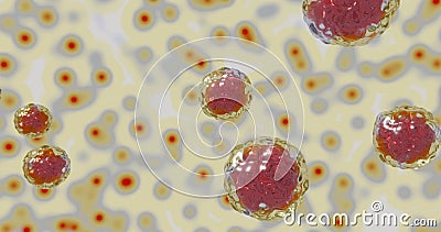 Stem cells in microscope stock video. Video of cell - 253533177