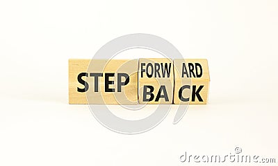 Step Back Or Forward Symbol. Concept Words Step Back Step Forward On ...