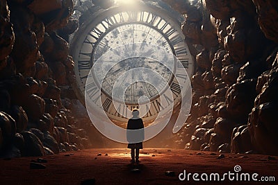 Enter A World Where Time Flows Backward And Stock Photo | CartoonDealer ...