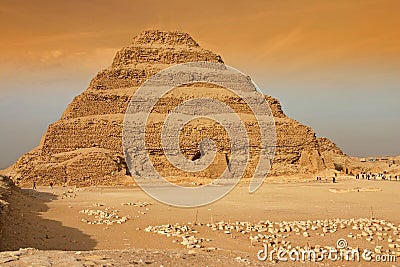 Step Pyramid Of King Zoser (Djoser) Royalty Free Stock Photography ...