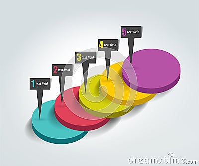 Step By Step Template. Numbered Chart. Vector Illustration ...