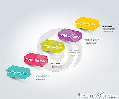Step By Step Template. Numbered Chart. Cartoon Vector | CartoonDealer ...