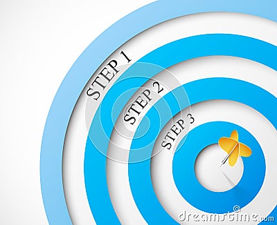 Steps To The Target Royalty Free Stock Photo - Image: 25831275