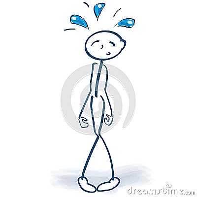Stick Figure With Knock-knees Vector Illustration | CartoonDealer.com ...