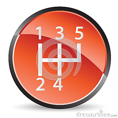Stick Shift Icon Vector Illustration | CartoonDealer.com #14145984