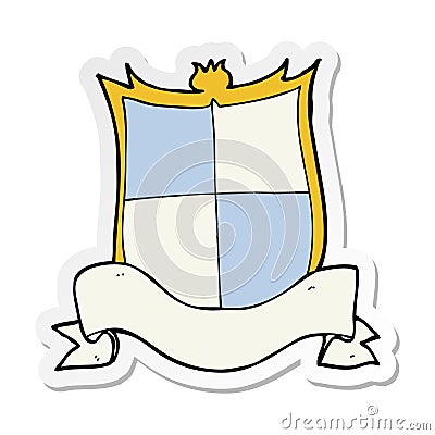Sticker Of A Heraldry Cartoon Vector Illustration | CartoonDealer.com ...