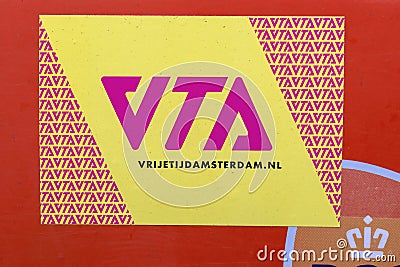 Sticker VTA Also Named Free Time Amsterdam At Amsterdam The Netherlands ...