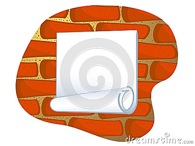 Sticker On Wall Vector Illustration | CartoonDealer.com #22007502