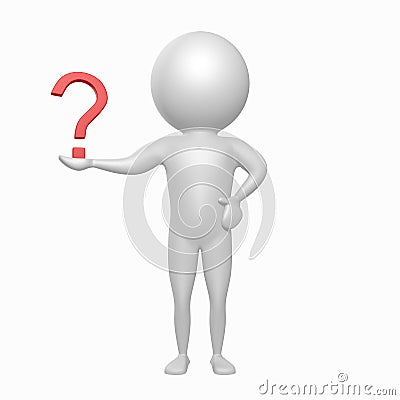 Stickman Question Stock Illustration - Image: 62550698