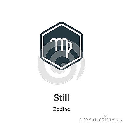 Still Vector Icon On White Background. Flat Vector Still Icon Symbol ...