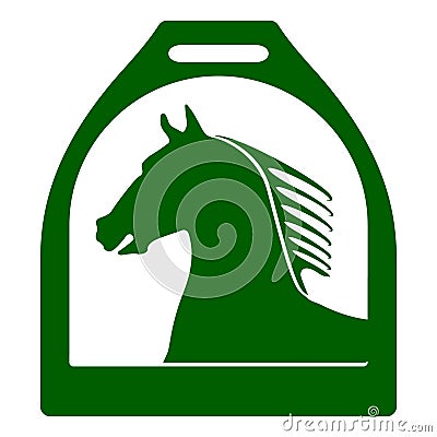 Stirrup Horse Sign Cartoon Vector | CartoonDealer.com #15470279