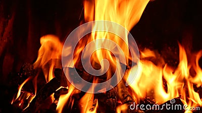 Stoking a Fire - Flames - Burning Stock Footage - Video of inferno ...