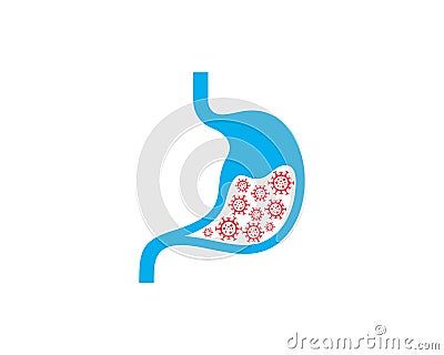 Stomach Virus Logo Vector Template, Creative Stomach Logo Design ...