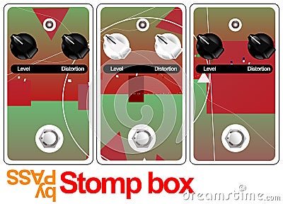 Stomp Box Design Vector Illustration | CartoonDealer.com #153998274