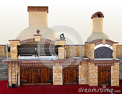 Stone Barbecue Royalty Free Stock Photography - Image: 25981637