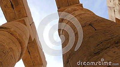 Stone Columns with Pylon stock footage. Video of ankh - 178751908