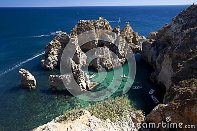 Stone Formations Around Cabo De Roca Royalty Free Stock Photos - Image ...