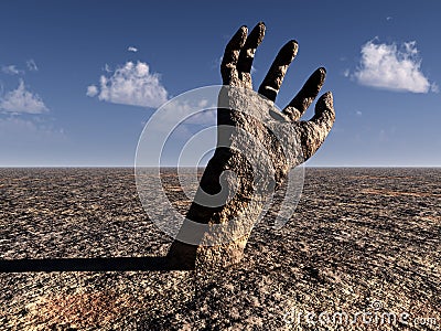 Stone Hand 2 Royalty Free Stock Images - Image: 3319429