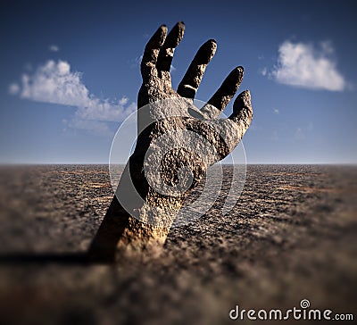 Stone Hand Stock Image - Image: 3319401