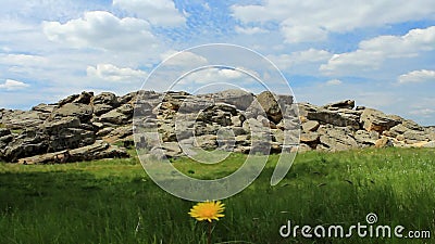 Stone Tomb in the Steppes of Ukraine Stock Footage - Video of ...