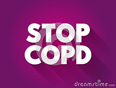 Stop COPD Text Quote, Medical Concept Background Royalty-Free Stock ...