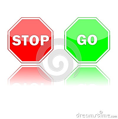 Stop Go Sign Signs Stock Photography - Image: 19710562