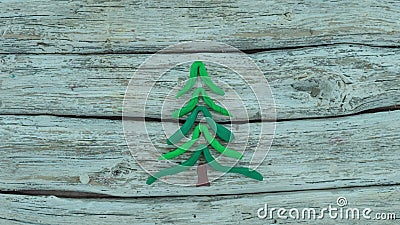 Stop Motion with Christmas Tree Stock Footage - Video of holiday, hand ...