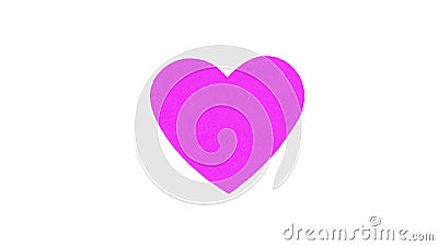 Stop Motion Colorful Hearts Changing Color on White Background. Stock ...