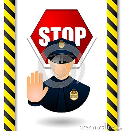 Stop Poster Vector Illustration | CartoonDealer.com #50637140