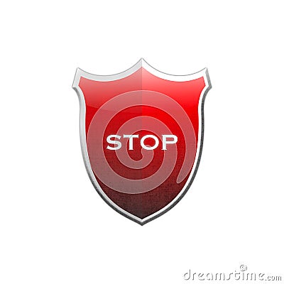 Stop Shield. Stock Photo | CartoonDealer.com #28181076