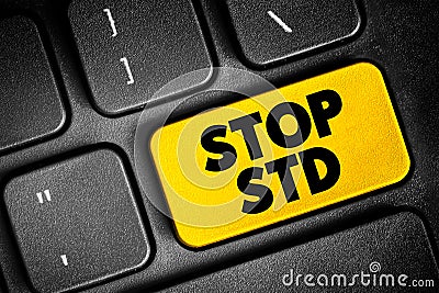 Stop STD (Sexually Transmitted Diseases) Text Button On Keyboard ...