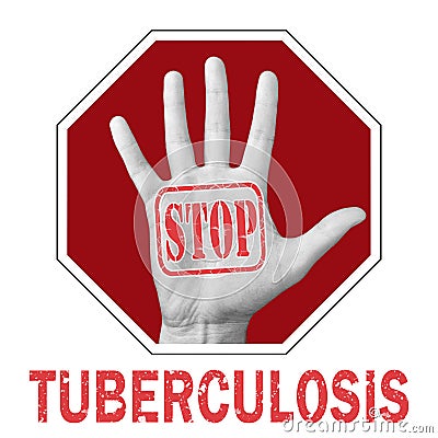 Stop Tuberculosis Conceptual Illustration. Open Hand With The Text Stop ...