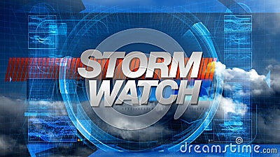 Storm Watch - Broadcast Graphics Title Stock Video - Video of radar ...