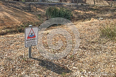Stormwater Danger Metal Warning Sign Stock Image | CartoonDealer.com ...