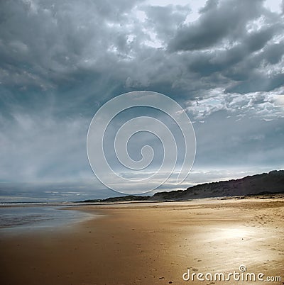 Stormy Beach Stock Photography - Image: 13777252
