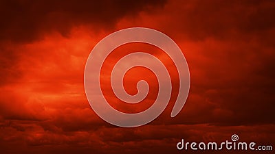 Stormy Red Sky on Mars with Lightning Stock Footage - Video of storm ...