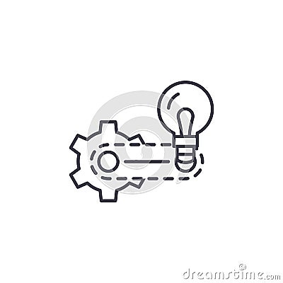 Strategy Elaboration Linear Icon Concept. Strategy Elaboration Line ...